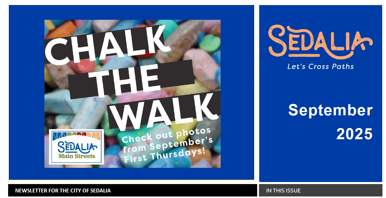 September 2025 City of Sedalia E-Newsletter | City of Sedalia, MO